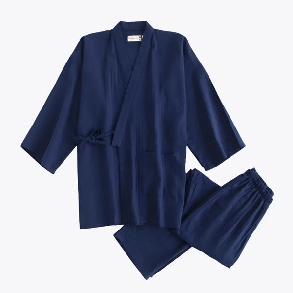 Blue Samue Kimono Pants | Korokai