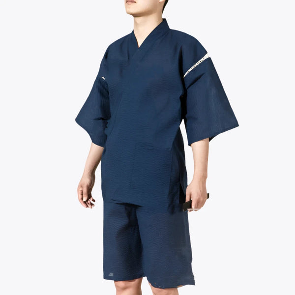 Men's Blue Jinbei Set | Korokai